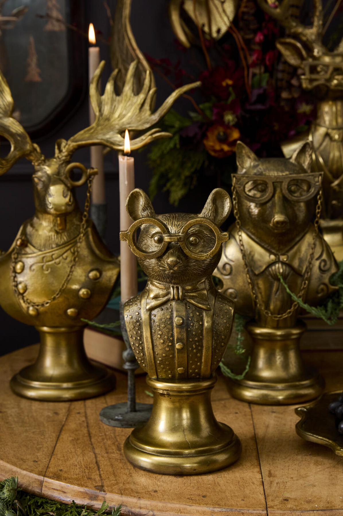 Eric and Eloise Collection - Mouse with Bowtie Sculpture Table Mantel ...
